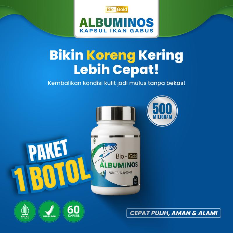 Albuminos - Kapsul Albumin Ekstrak Ikan Gabus Sari Kutuk Bio Gold untuk ...