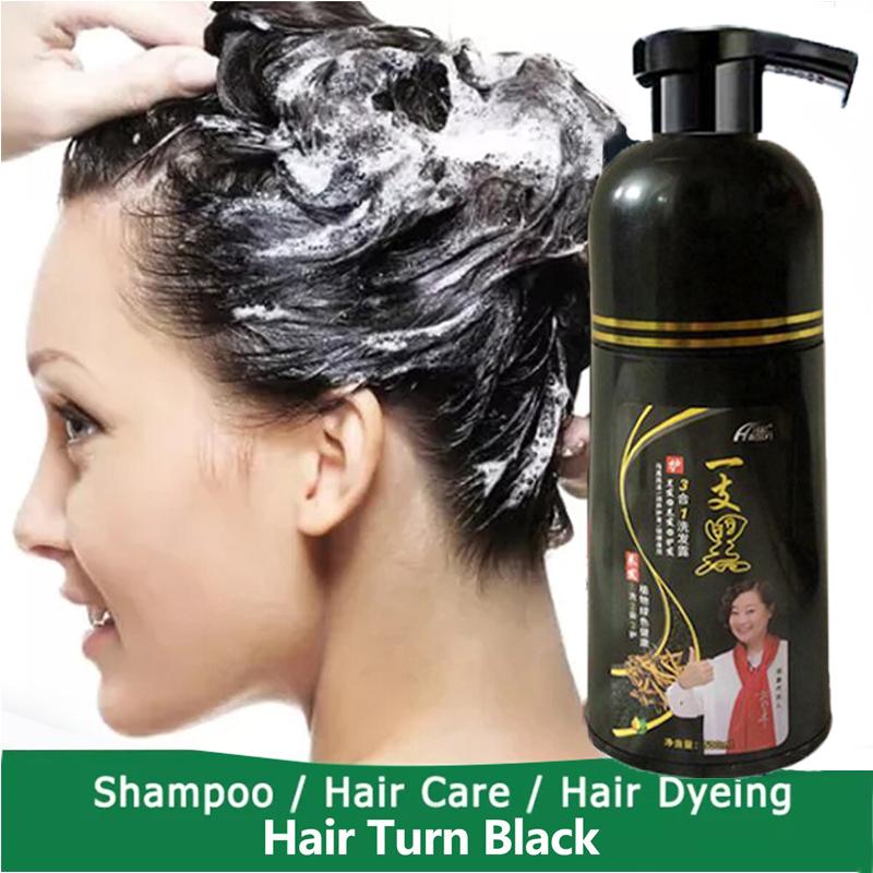 Organic Fast Black Hair Dye Shampoo Fast Black Hair Color Dy - TikTok ...