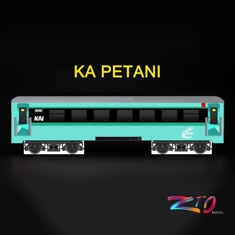 Papercraft Lokomotif Dan Kereta Thole Lan Sri Skala 1:55 | Iman Zto ...