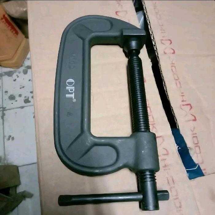 Jual OPT C Clamp 3" 4" 5" 6" 8" 10" 12" Heavy Duty / Klem C Alat ...