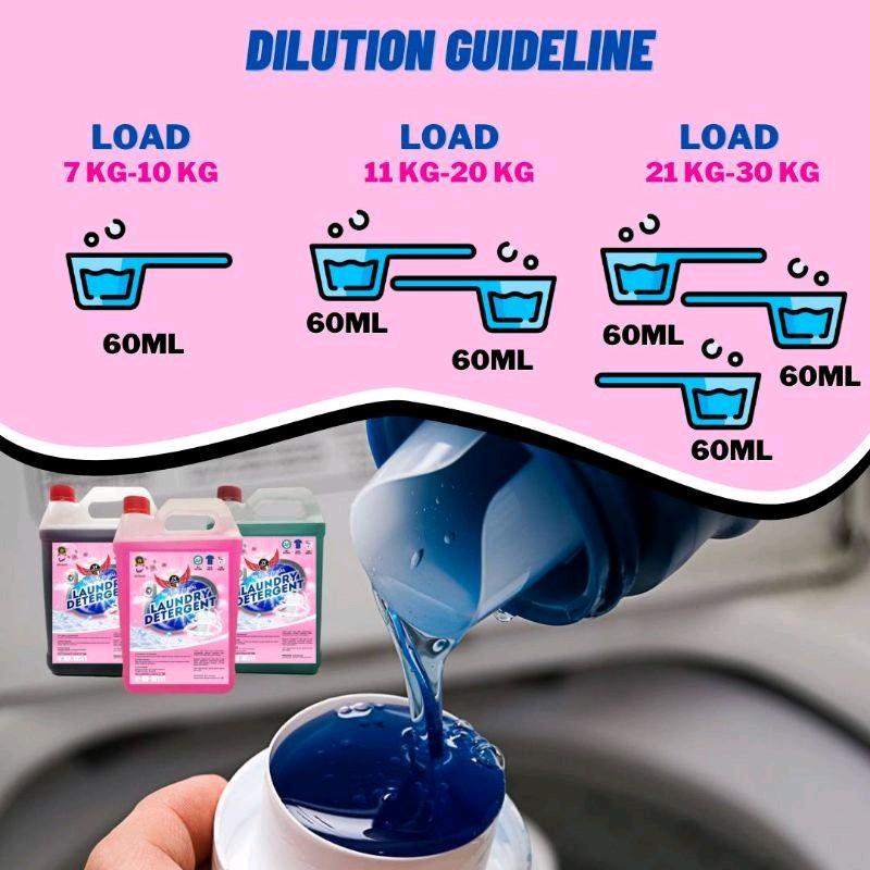 Sabun Dobi, 10kg, 2 botol, 5kg, dengan wangian dan Pelembut, - TikTok ...