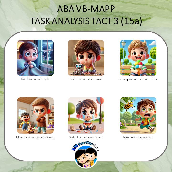 Kartu Belajar ABA-VB Task Analysis Tact Level 3 (15a) - Shop | Tokopedia