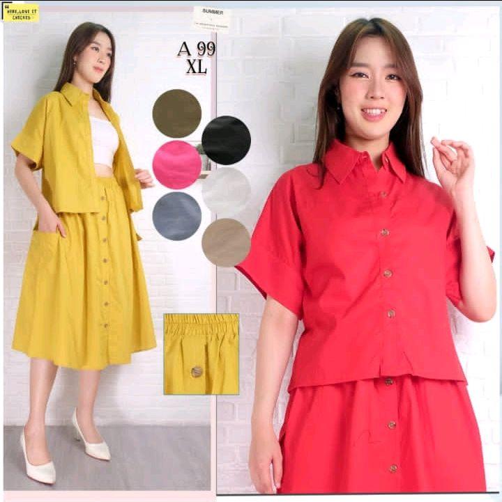 SET ROK KATUN POLOS Cantik Elegan dan MEWAHH!!! Formal - Shop | Tokopedia