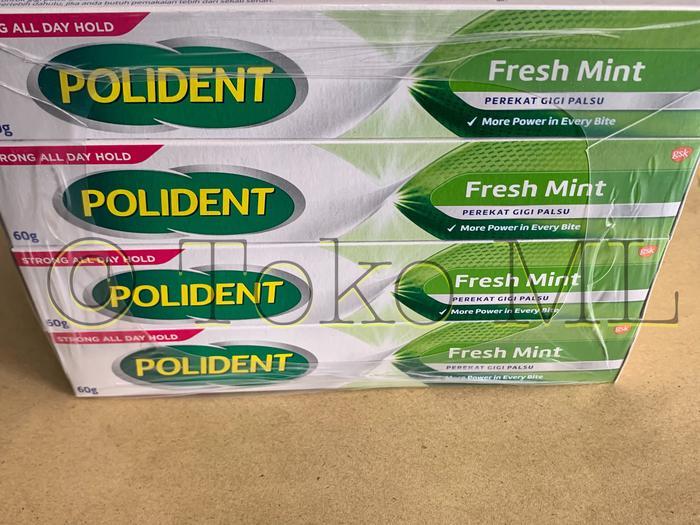 HERBAL POLIDENT PEREKAT GIGI PALSU 60 GR FRESH MINT ORIGINAL - Shop ...