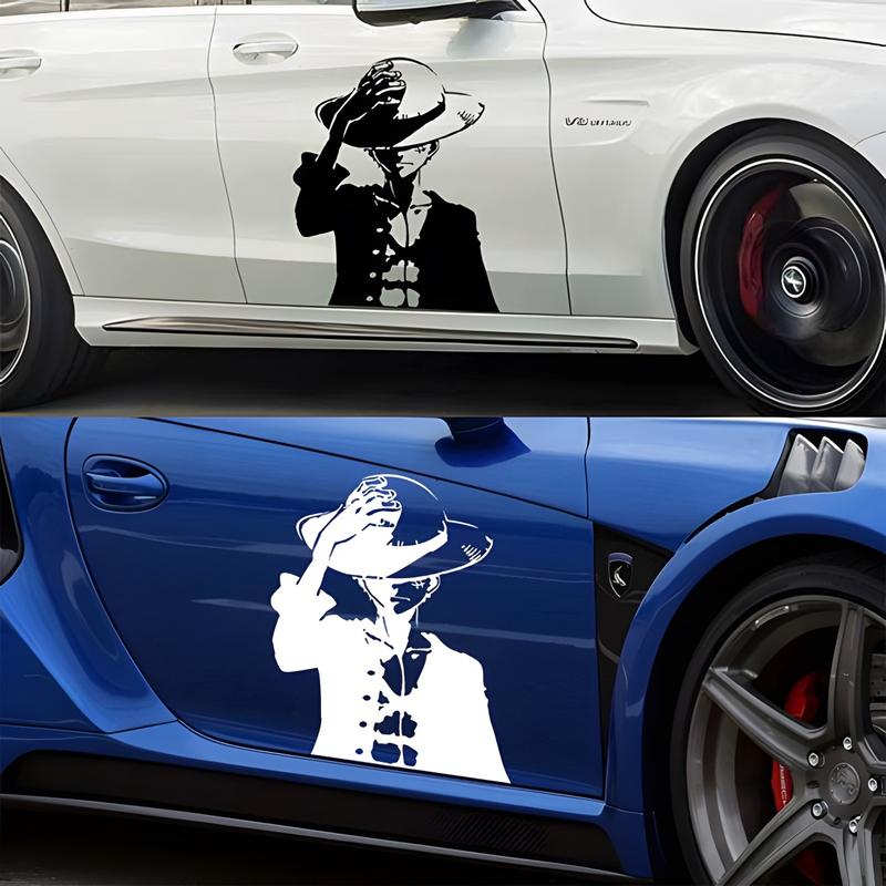 Japanese Anime Pirate King Luffy Car Stickers and Decals Waterproof ...