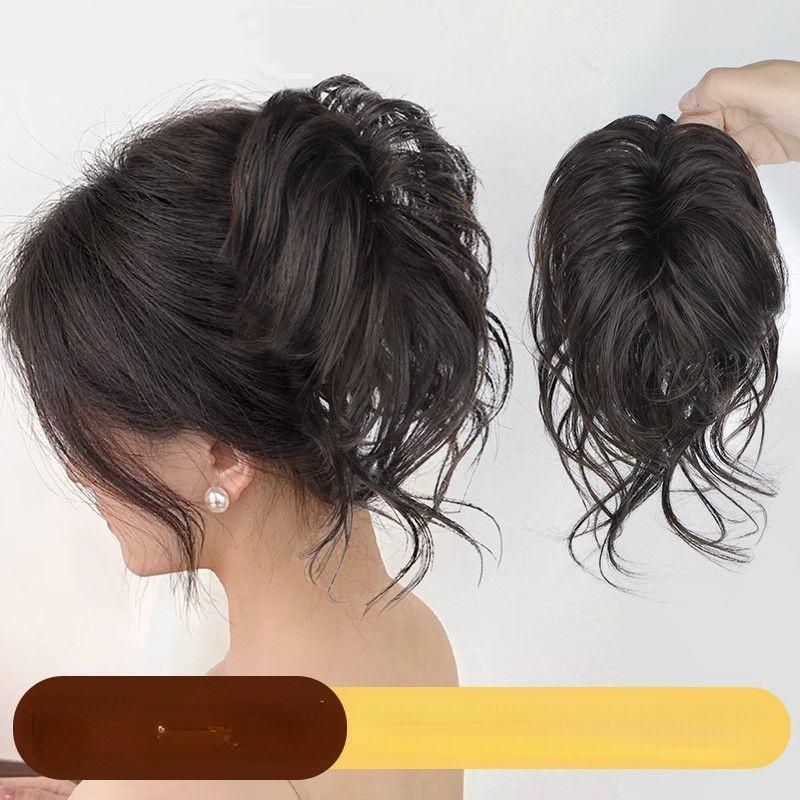 Ladies Elegant Fake Pan Hair Wigs Long Curling Hair Bag Claw - TikTok ...