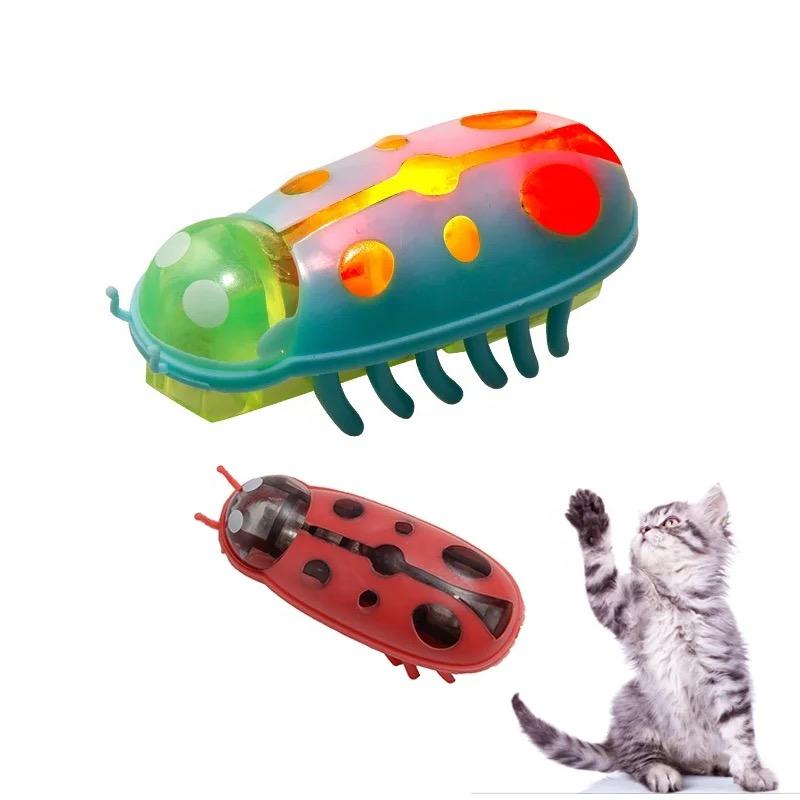 Pet Toys Electric Ladybug Cat and Dog Toy Fun Smart Little Bugs ...