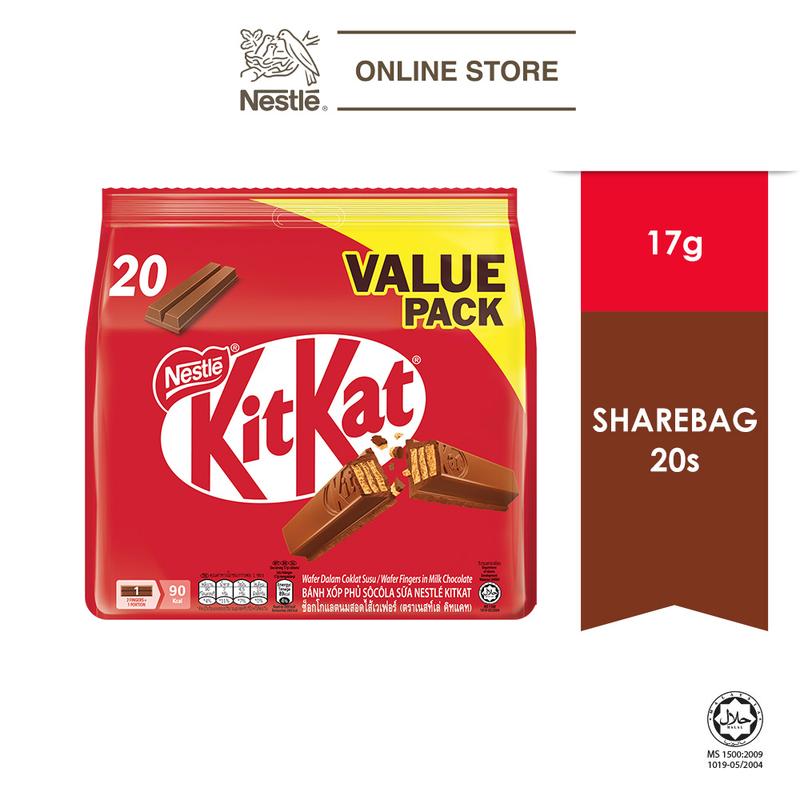 NESTLE KitKat 20s Pack Value Share Bag (20 x17g) - TikTok Shop Malaysia