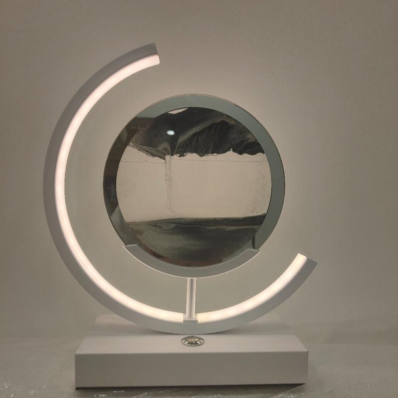 Creative 3D quicksand table lamp home living room bedroom decorative ...