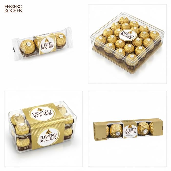 Jual Ferrero Rocher Cokelat Susu Dengan Kacang Hazel Berbagai Ukuran ...