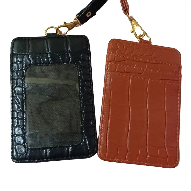 id card croco polos / card holder / name tag / tali - Shop | Tokopedia