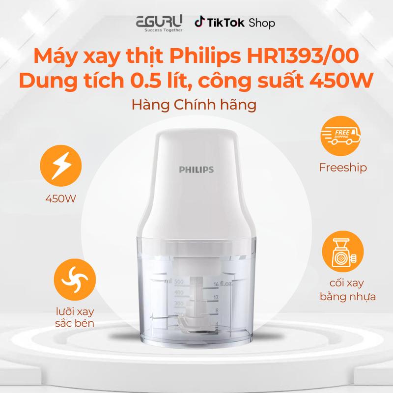 [ĐỘC QUYỀN QUYENLEO] Máy xay thịt Philips HR1393/00 - Dung tích ...