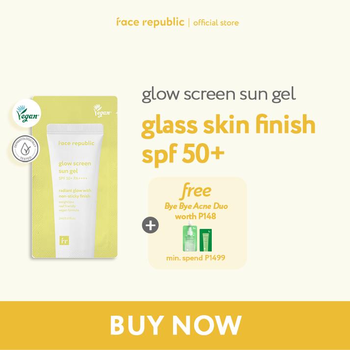 Face Republic Glow Screen Sun Gel SPF50+ PA++++ 2mL - TikTok Shop ...