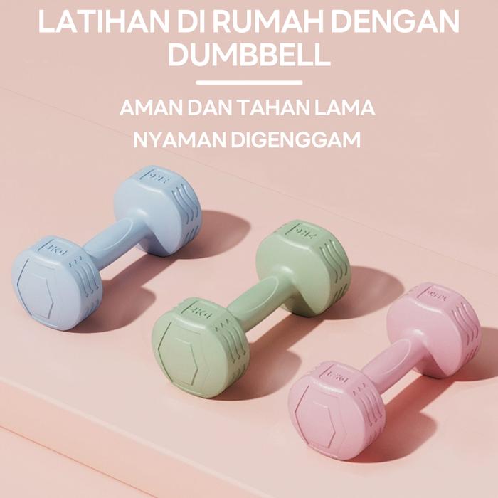 Promo [READY STOCK]Dumbell 1kg/2kgs wanita alat fitness di rumah alat ...