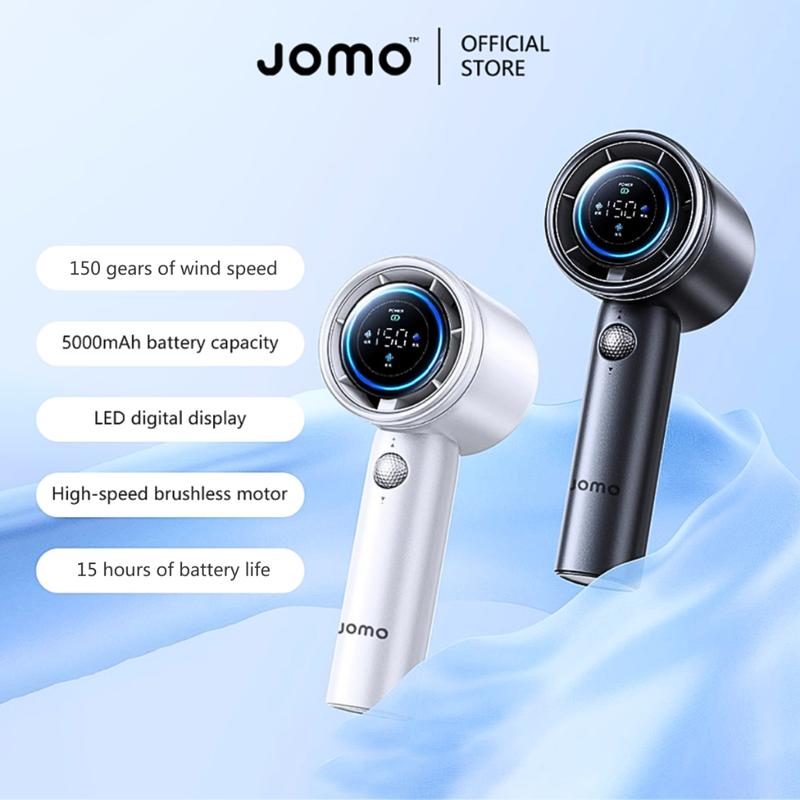 JOMO Premium 5000mAh Portable High Speed Handheld Fan 150 gears ...