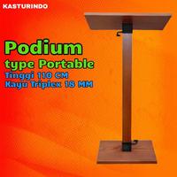 Jual Mimbar Kayu Portable / Podium Stand Portable (Pasang Copot) / Meja ...