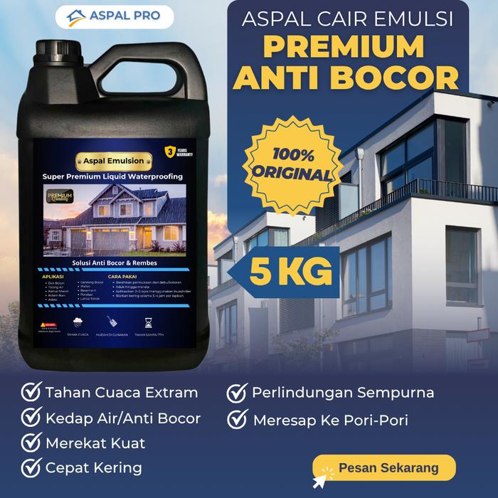 Jual Aspalpro Aspal Cair Emulsi Premium Anti Bocor 5kg Bitumen ...