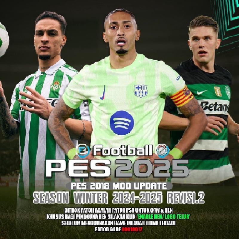 Efootball/PES Bitbox Winter 2025 Playstation 3 - Gdrive / Flashdisk ...