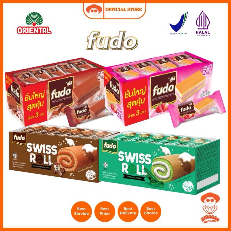Fudo Layer Cake With Cream Flavour Isi 24 Fudo Swiss Roll With - Shop ...
