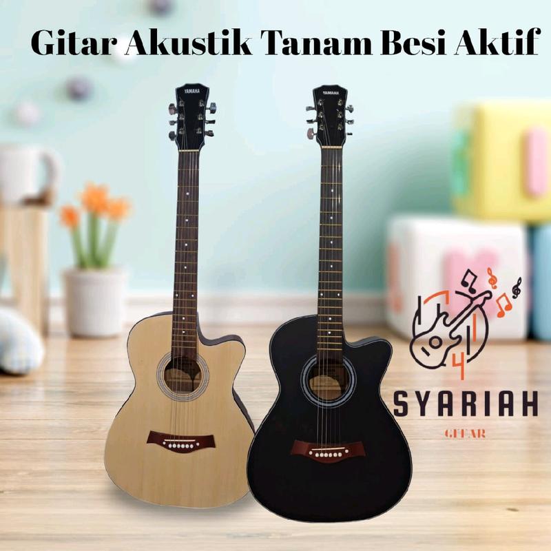 Gitar Akustik Tanam Besi Gratis Pacing Kayu - Shop | Tokopedia