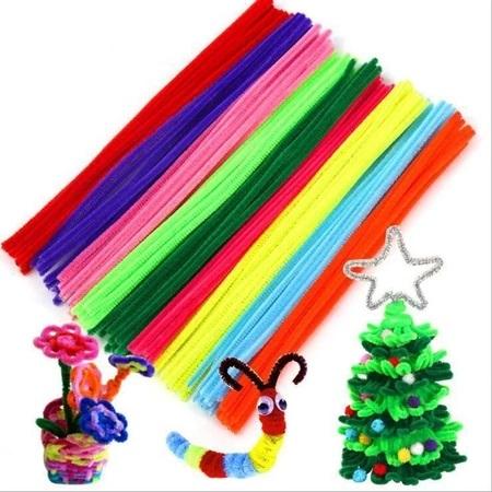 1 Pak (100 Pcs) Super Tebal Mercy Pipe Cleaner Craft Grade Kawat - Shop ...