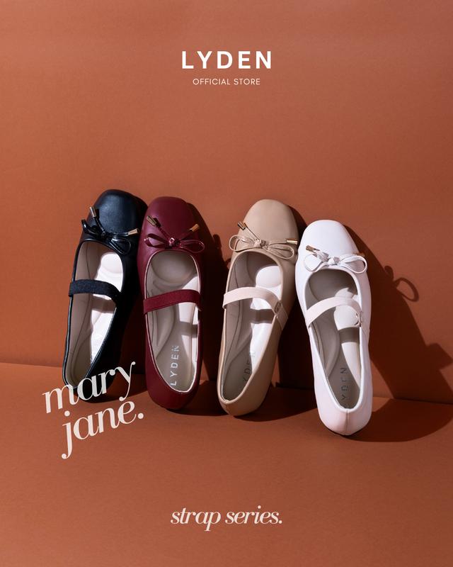 【NEW】Lyden Mary Jane Flats with Elastic Strap - Beige//Khaki//Maroon ...