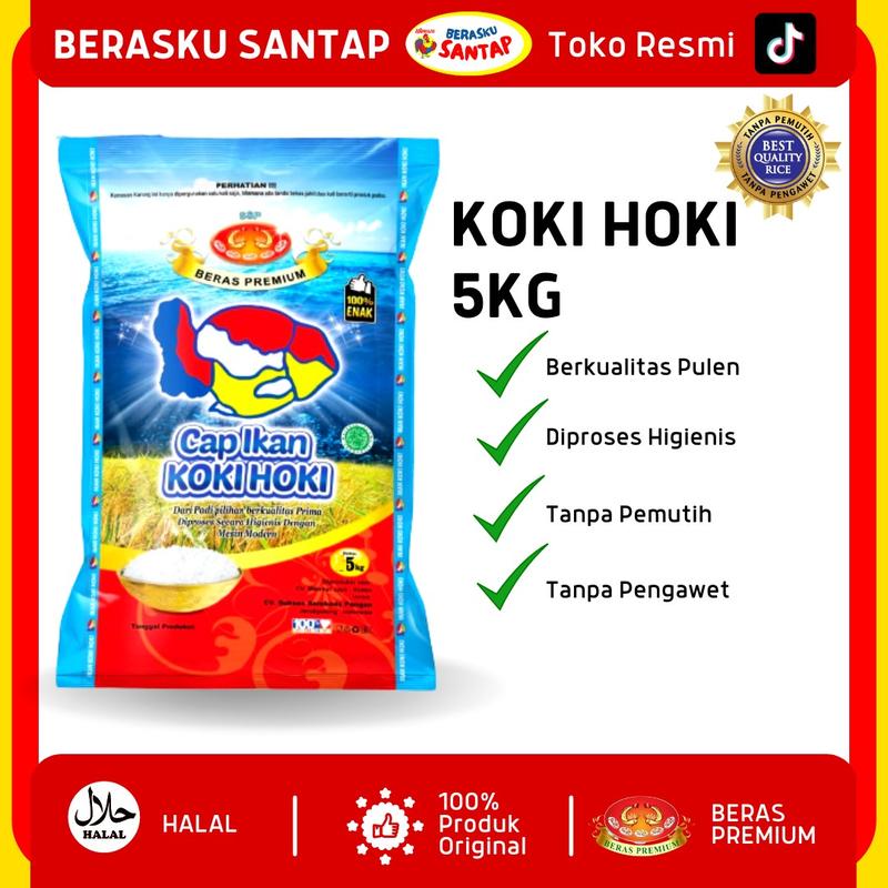 Beras Cap Ikan Koki Hoki 5 Kg - Shop | Tokopedia