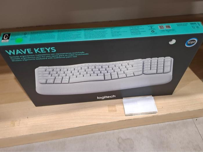 Jual Logitech Wave Keys Keyboard Ergonomic Wireless Bluetooth Palm Rest ...