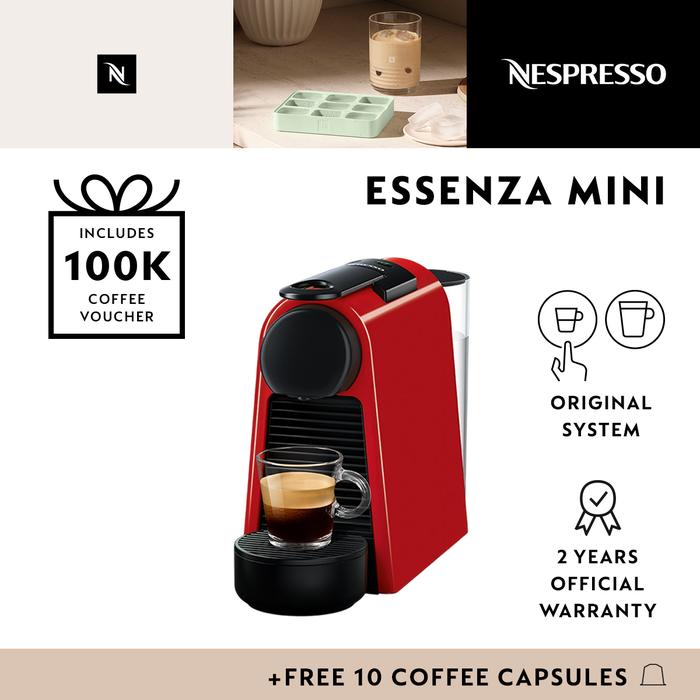 Promo NESPRESSO Essenza Mini Coffee Machine, Red (Mesin Kopi) - + 80 ...