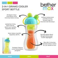Jual TERLARIS Brother Max 2in1 Drinks Cooler Sports Bottle – Botol ...