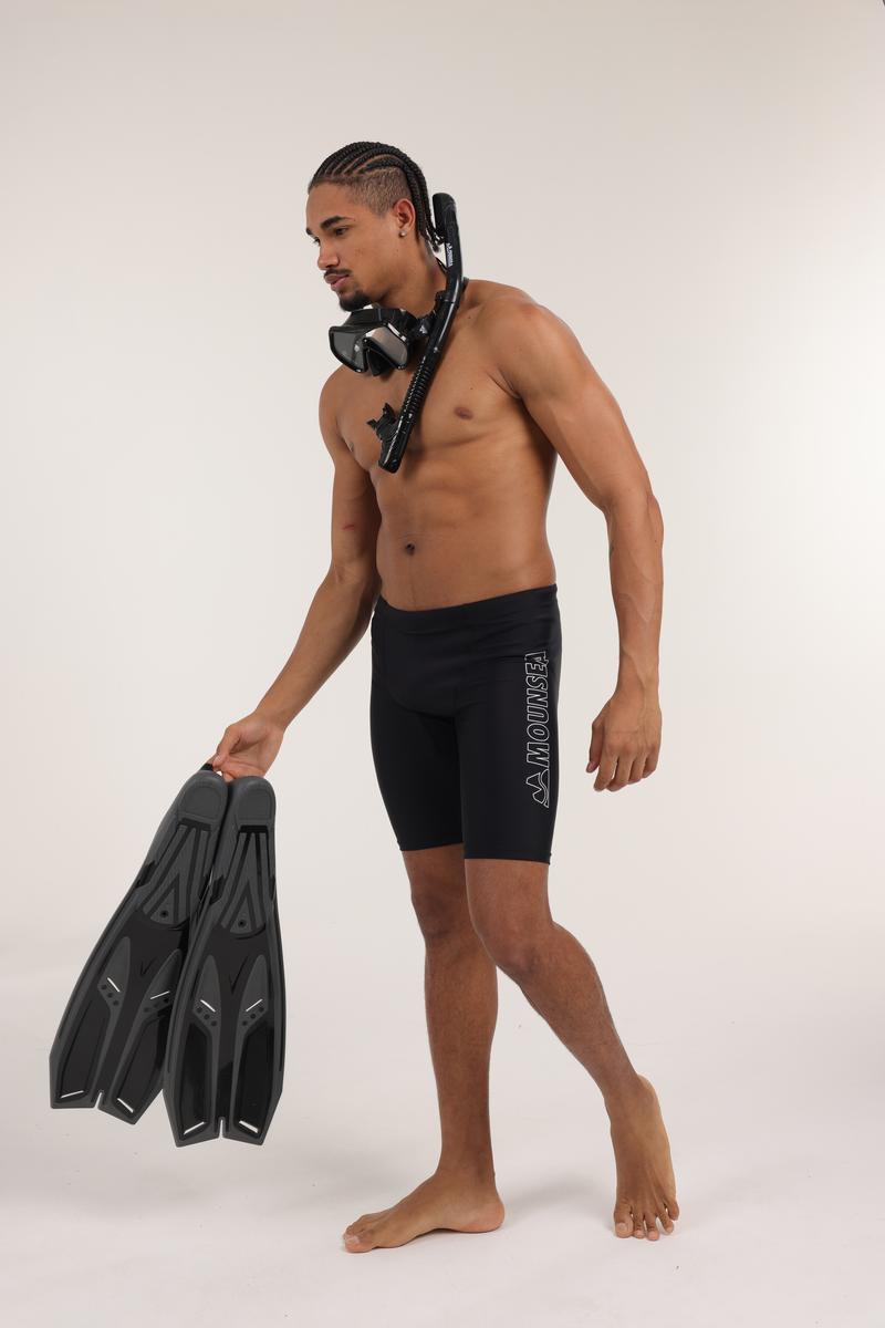 Mounsea Fin Mask Snorkel Set 3-pieces Profession Combination Full Dry ...