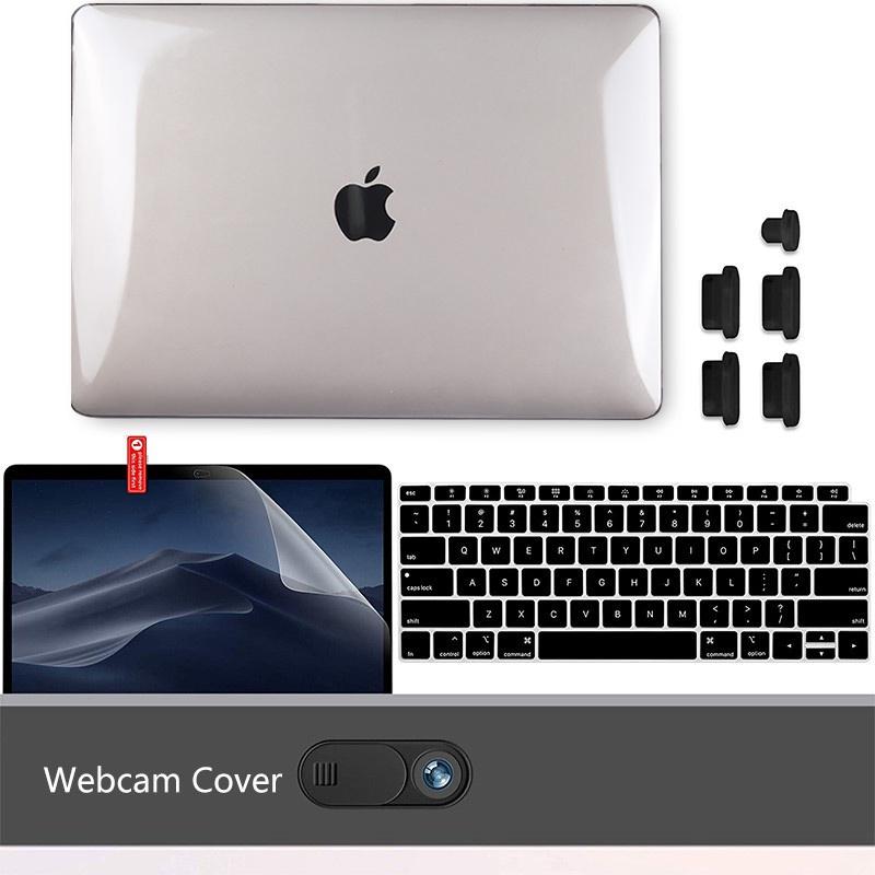 5in1 set Transparent Hard Case for Macbook Air M3 M2 A3113 A2941 ...