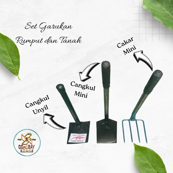 Jual TP - Set Berkebun Cangkul Mini dan Cakar Mini Garukan Rumput Tanah ...