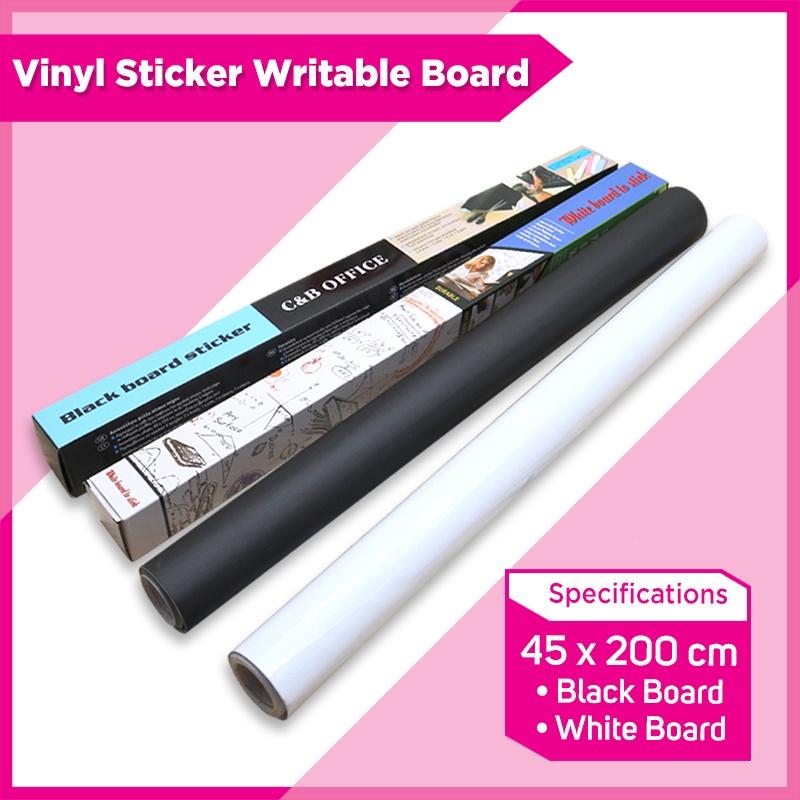 45*200 cm Blackboard and Whiteboard Stickers Removable Hitam - Shop ...