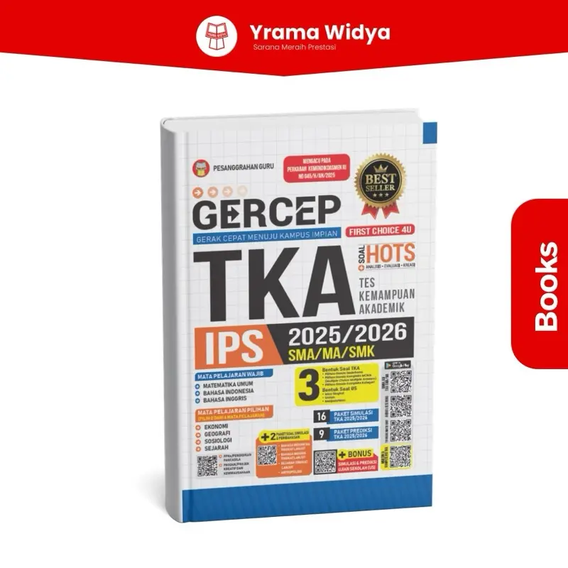 Buku Gercep TKA IPS SMA 2025/2026 - Pesanggrahan Guru - Shop | Tokopedia