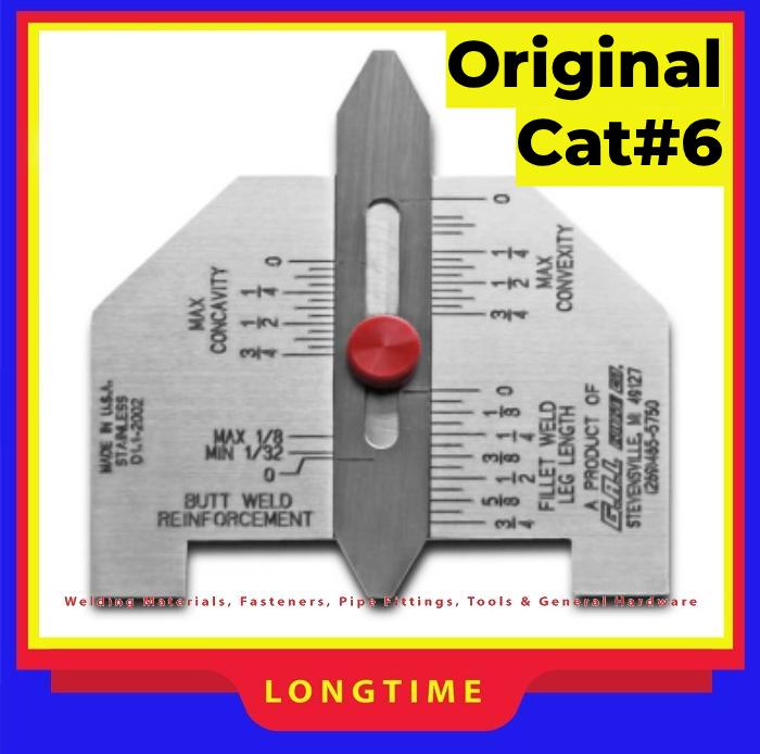 Jual G.A.L Automatic Weld Size Welding Gauge Stainless AWS Welding Gage ...