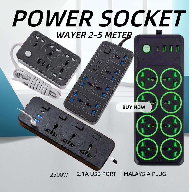 Versatile Black Power Socket Extension | 3-10 Sockets with USB - TikTok ...