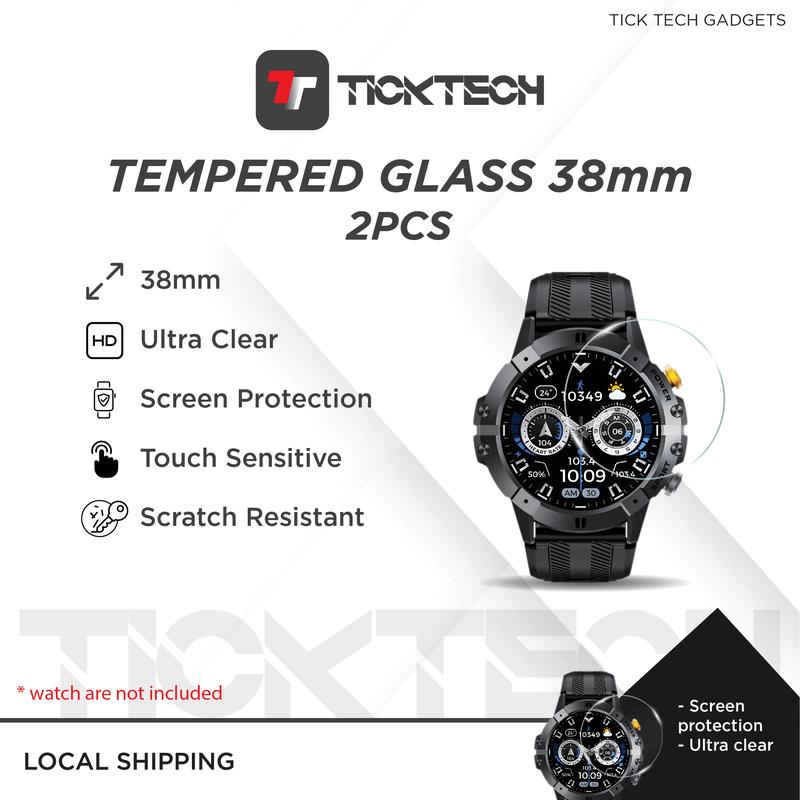 Tempered Glass (2pcs) for Ticktech Smartwatch Model 9H tempered ...
