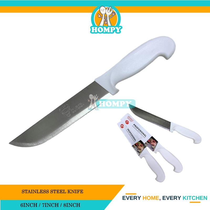 PISAU DAPUR STAINLESS STEEL KITCHEN KNIFE 6INCH/7INCH/8INCH KITCHENWARE ...