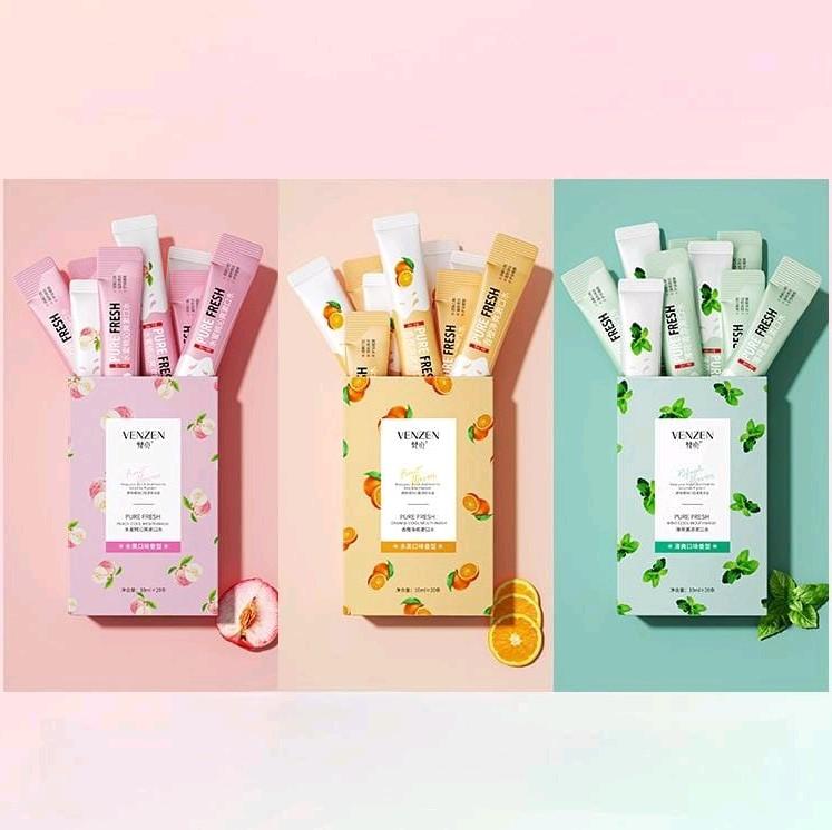 Portable Mouthwash 10ml x 20 sachets (VEZE Cool Mint – VEZE Peach ...