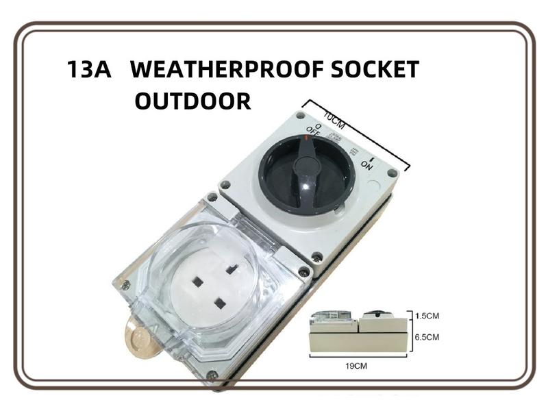 13A IP66/IP65/Weatherproof Switch Socket/OUTDOOR SOCKET [Surface ...