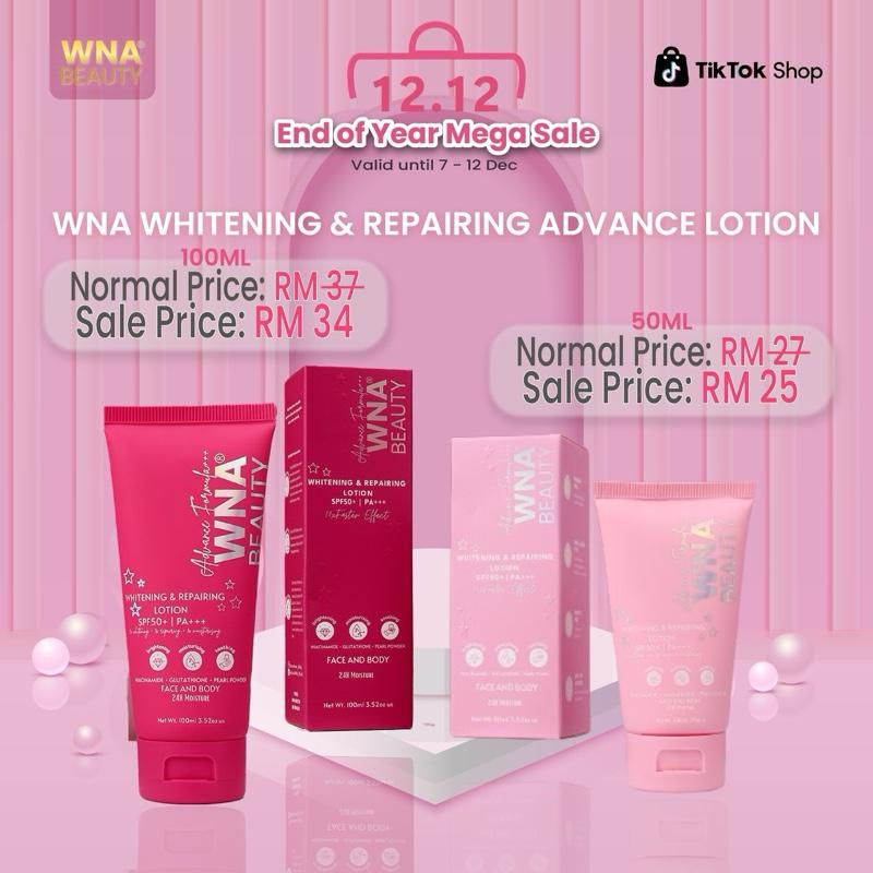 SALE 12.12 WNA LOTION WHITENING & REPAIRING (ADVANCE & BASIC - TikTok ...