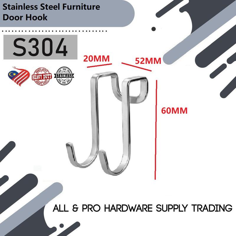 Stainless Steel Cabinet Furniture Door Hook - TikTok Shop Malaysia