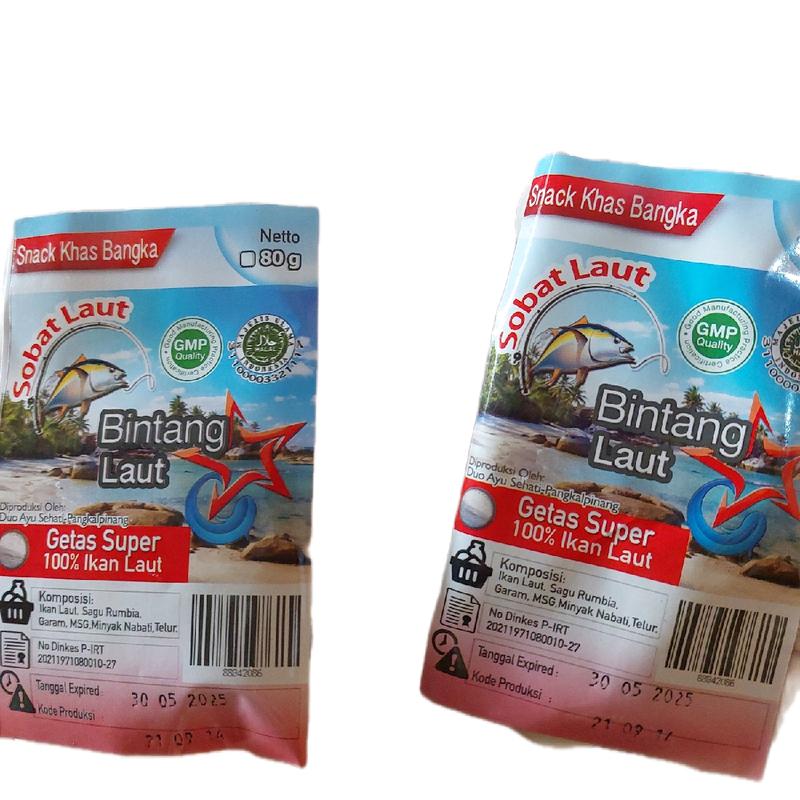 Getas Bintang laut Snack khas Bangka 80 gram Sobat laut Food - Shop ...
