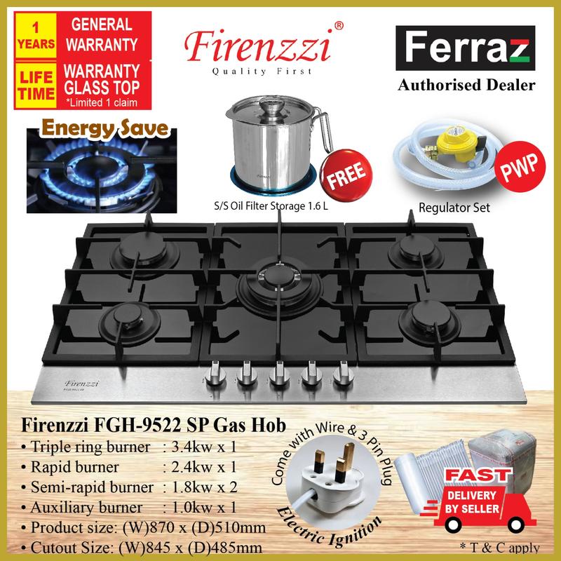 Firenzzi FGH-9522 SP Italian Designer 5 Burners Built-in Gas - TikTok ...