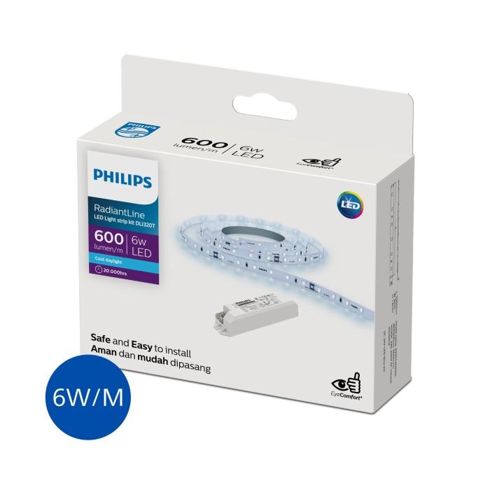 Promo Lampu Philips Radiantline LED Strip DLI320T 5M 6W 6500K 24V Putih ...