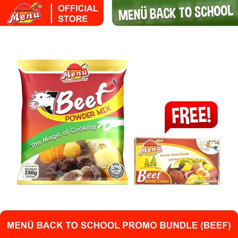 Menu Back to School Promo - Beef Powder Mix with FREE Beef Broth ...