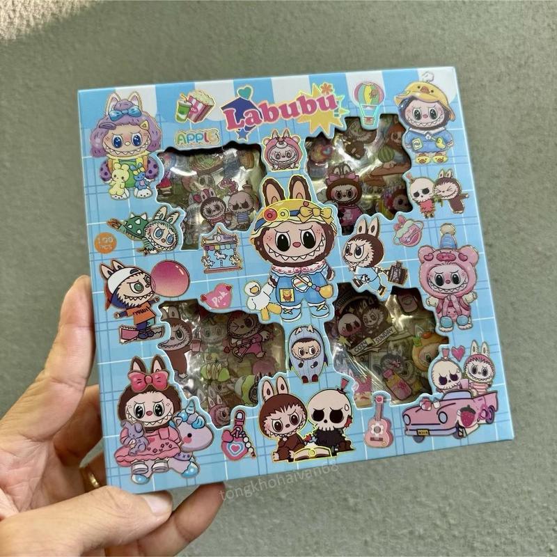 [ COD ] STICKER LABUBU isi 100 Pcs/box Sticker Karakter Waterproof ...