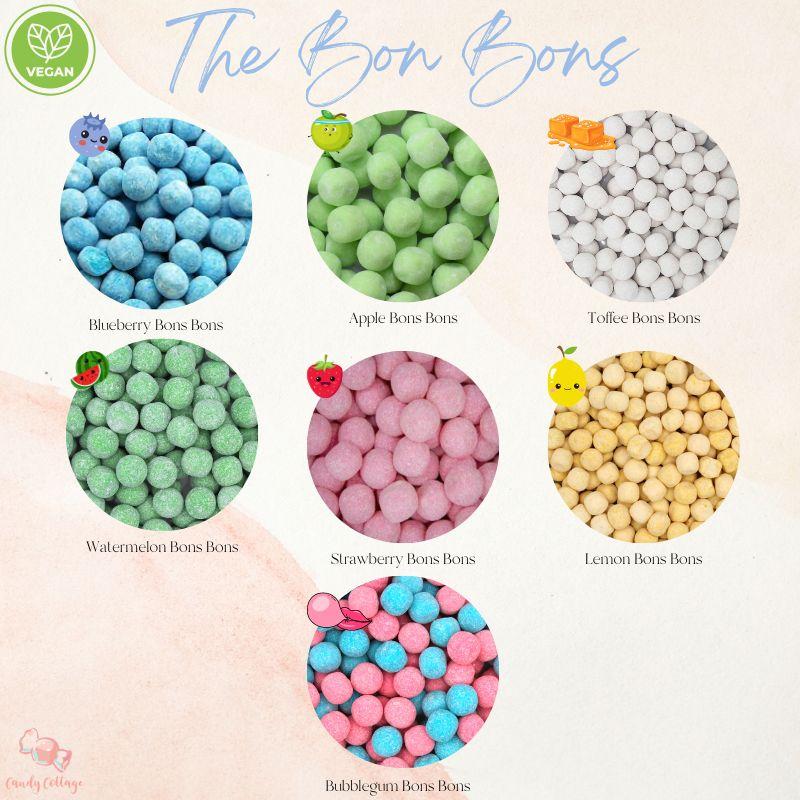 Candy Cottage - Vegan Bon Bon Candy, Apple, Blueberry, Watermelon ...
