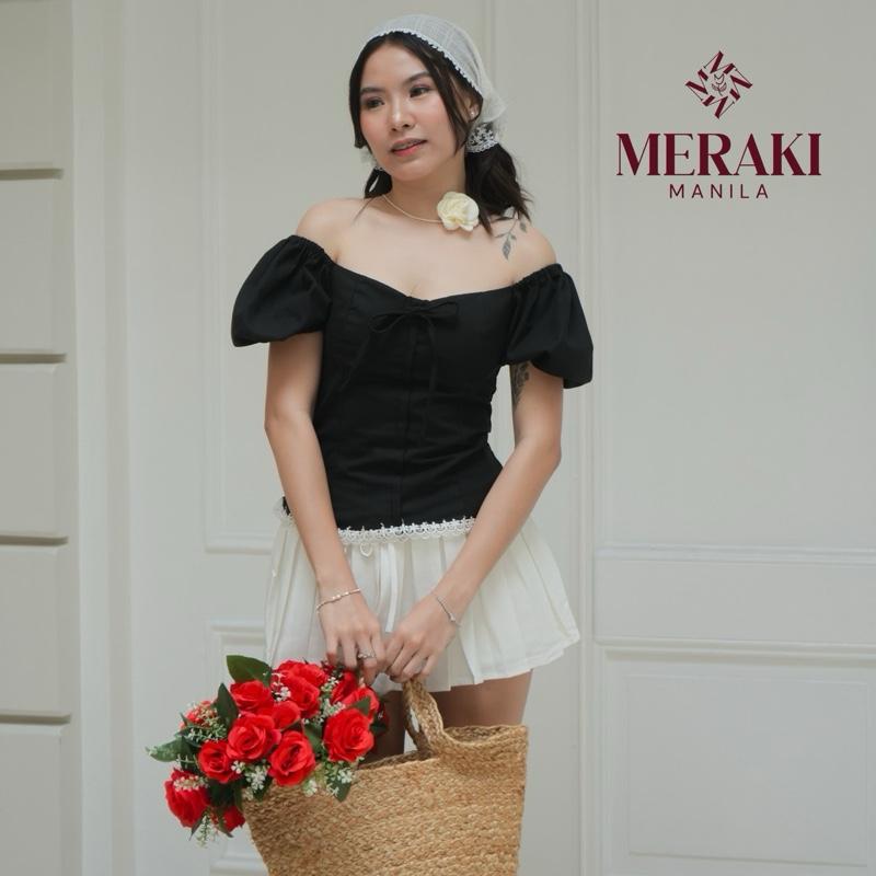 Sofiana Puff Sleeve Lace Top | Meraki Manila Womenswear - TikTok Shop Philippines